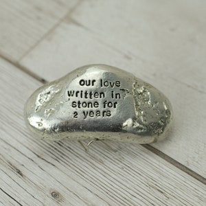 Our Love Written in Stone for 2 Year - Quality Tin Rock for Your ...