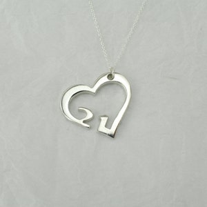 21 Year Anniversary Heart Pendant/necklace - Gift - Etsy