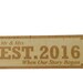 EST 2016 4th Anniversary Sign Mr & Mrs Established 2016 When - Etsy