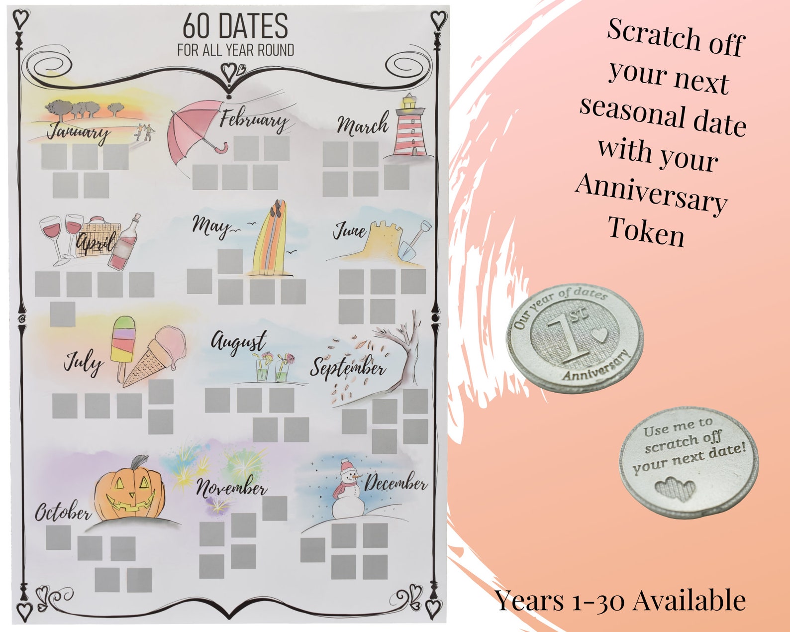 Date Night Scratch Off Poster 60 Seasonal Dates A2 Poster Etsy date-night-scratch-off-poster-60-seasonal-dates-a2-poster-etsy