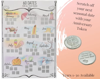 Scratch off Calendar | Etsy