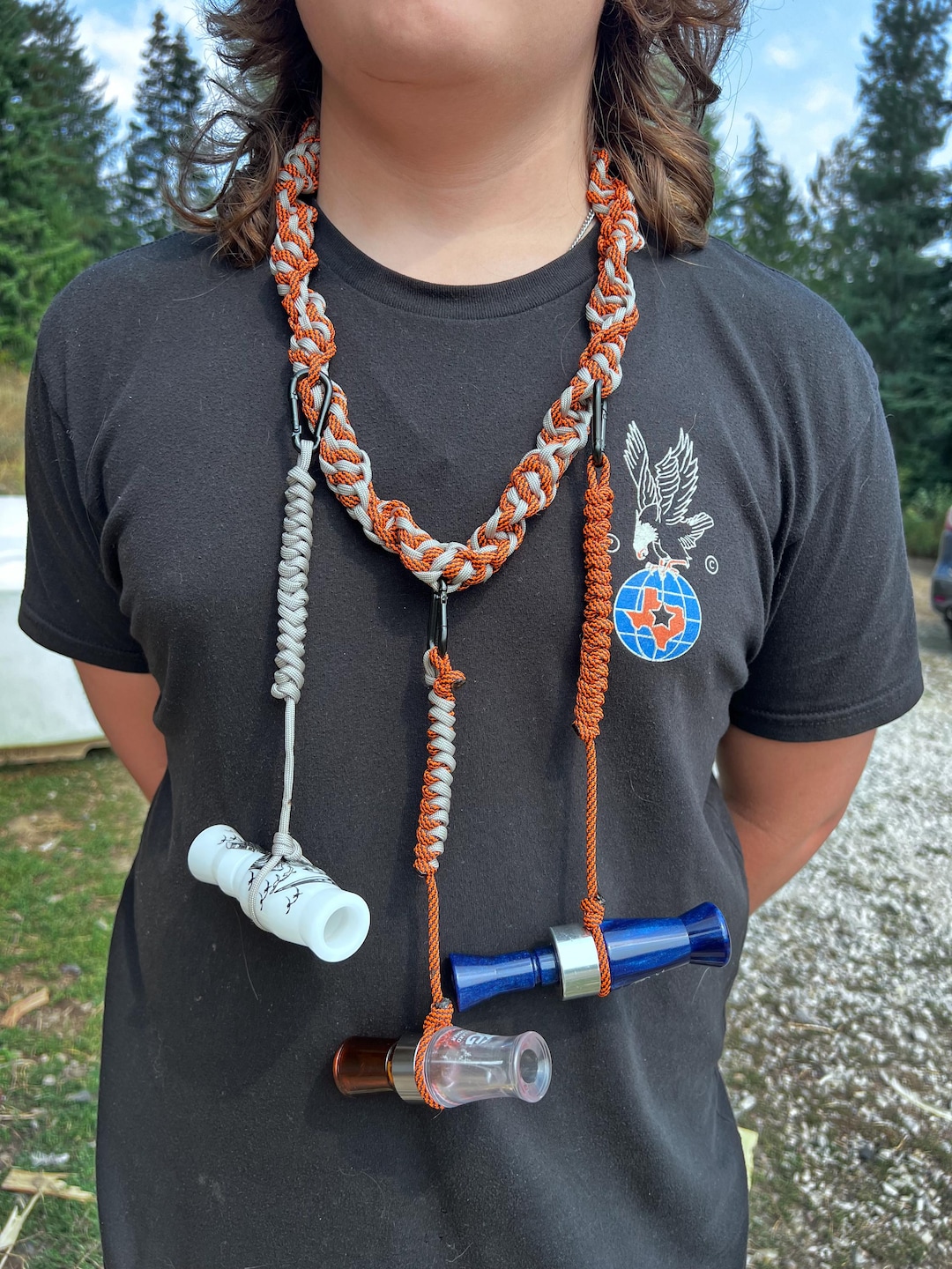 Duck Goose Call Hunting Lanyard Waterfowl Custom Paracord Braided ...