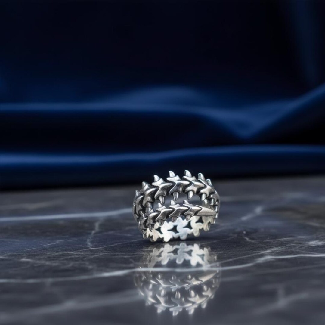 Centipede Open Ring, Vintage Gothic Silver Plated Jewelry, Y2K Hip Hop ...