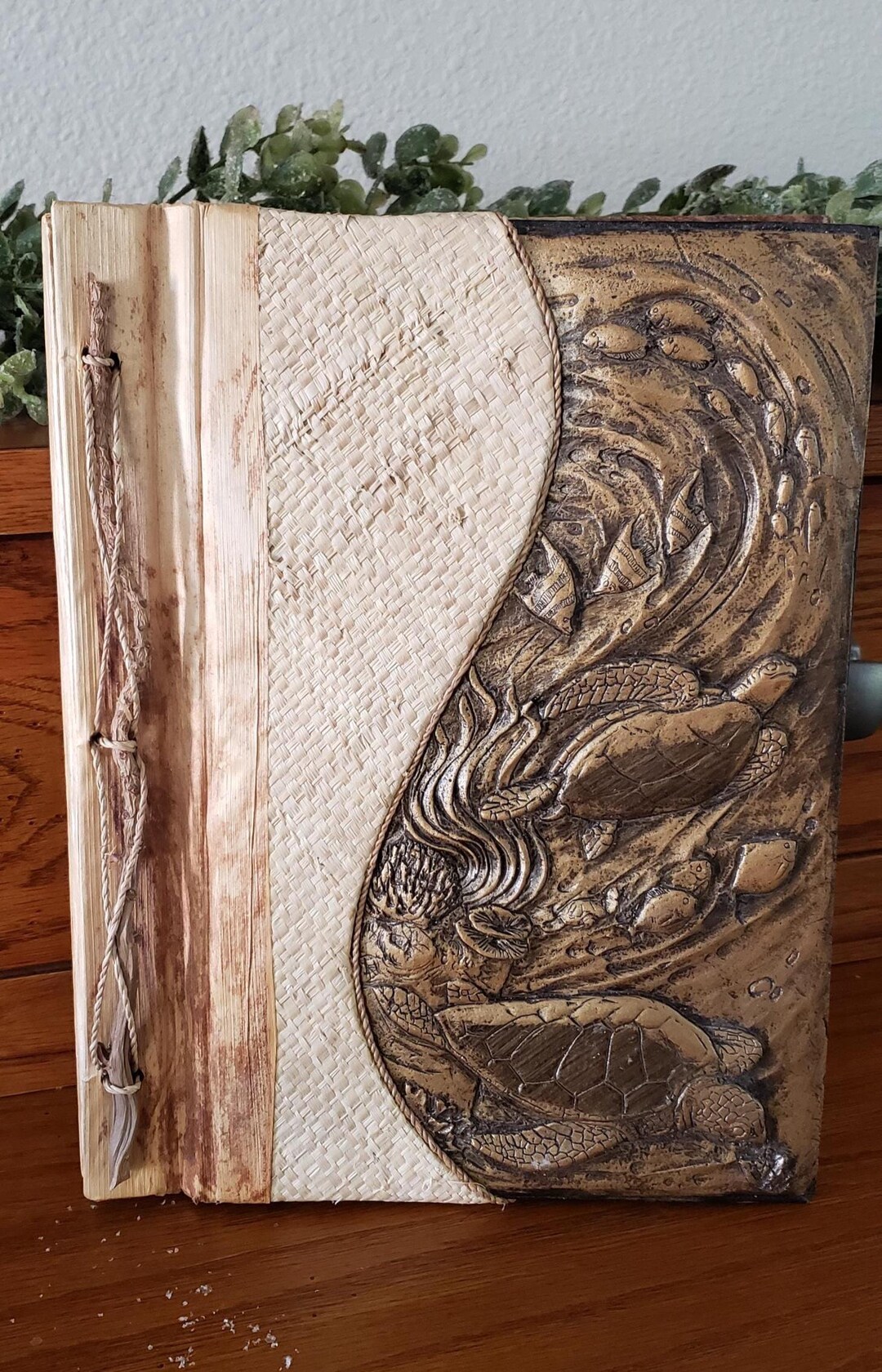 Photo Albums Handmade Natural Materials Honus Turtles Fish Coral Kauai ...