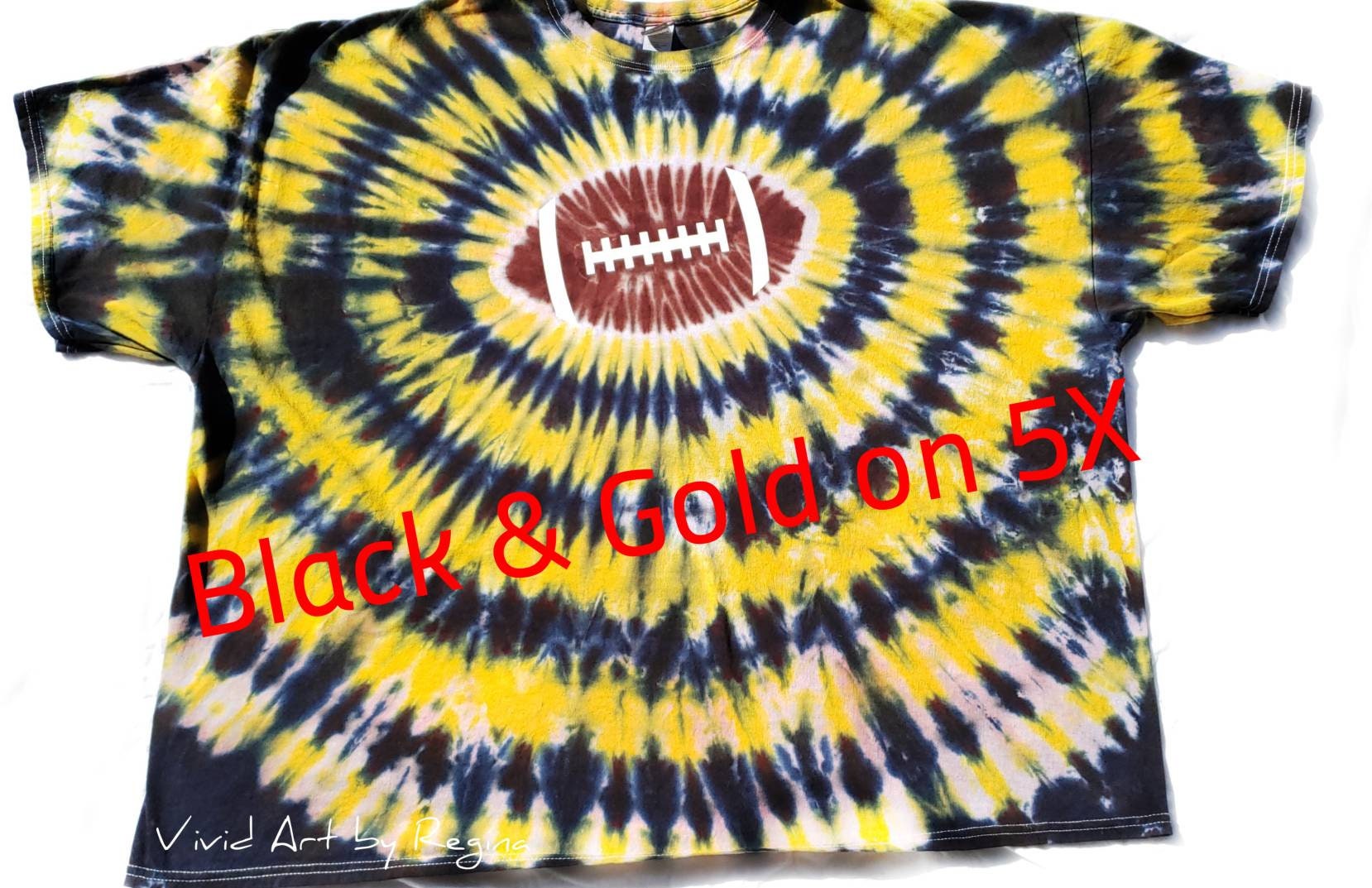 Football Tie Dye T Shirt Customizable Adult Sizes | Etsy