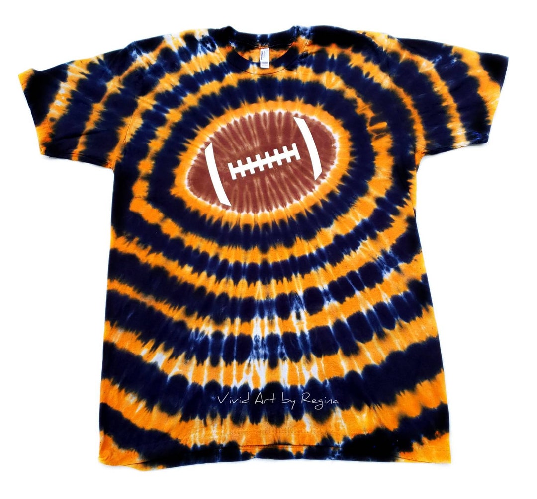 Football Tie Dye T Shirt Customizable Adult Sizes - Etsy