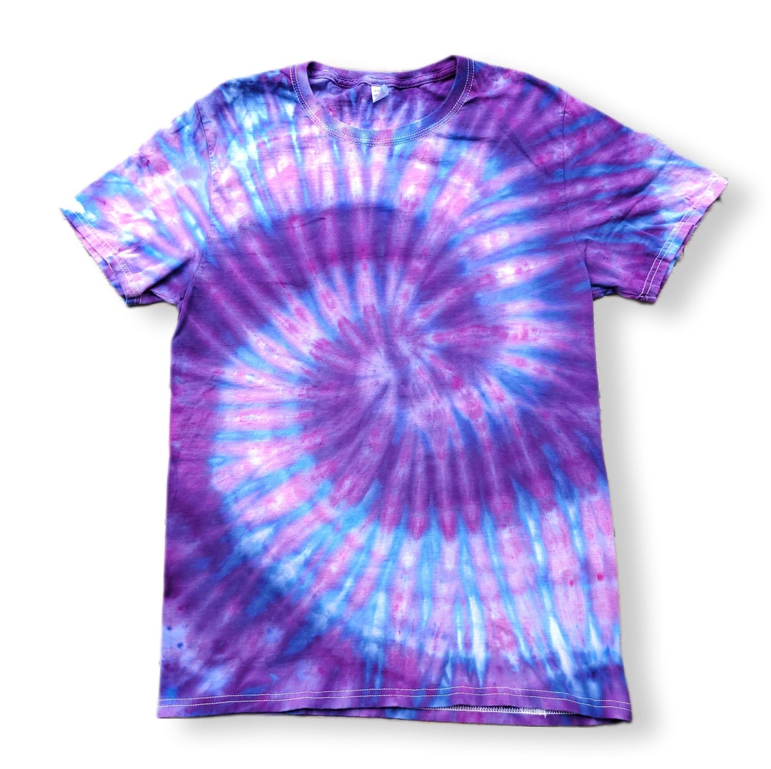 Purple Spiral Tie Dye T-shirt - Berry Swirl Design - Etsy