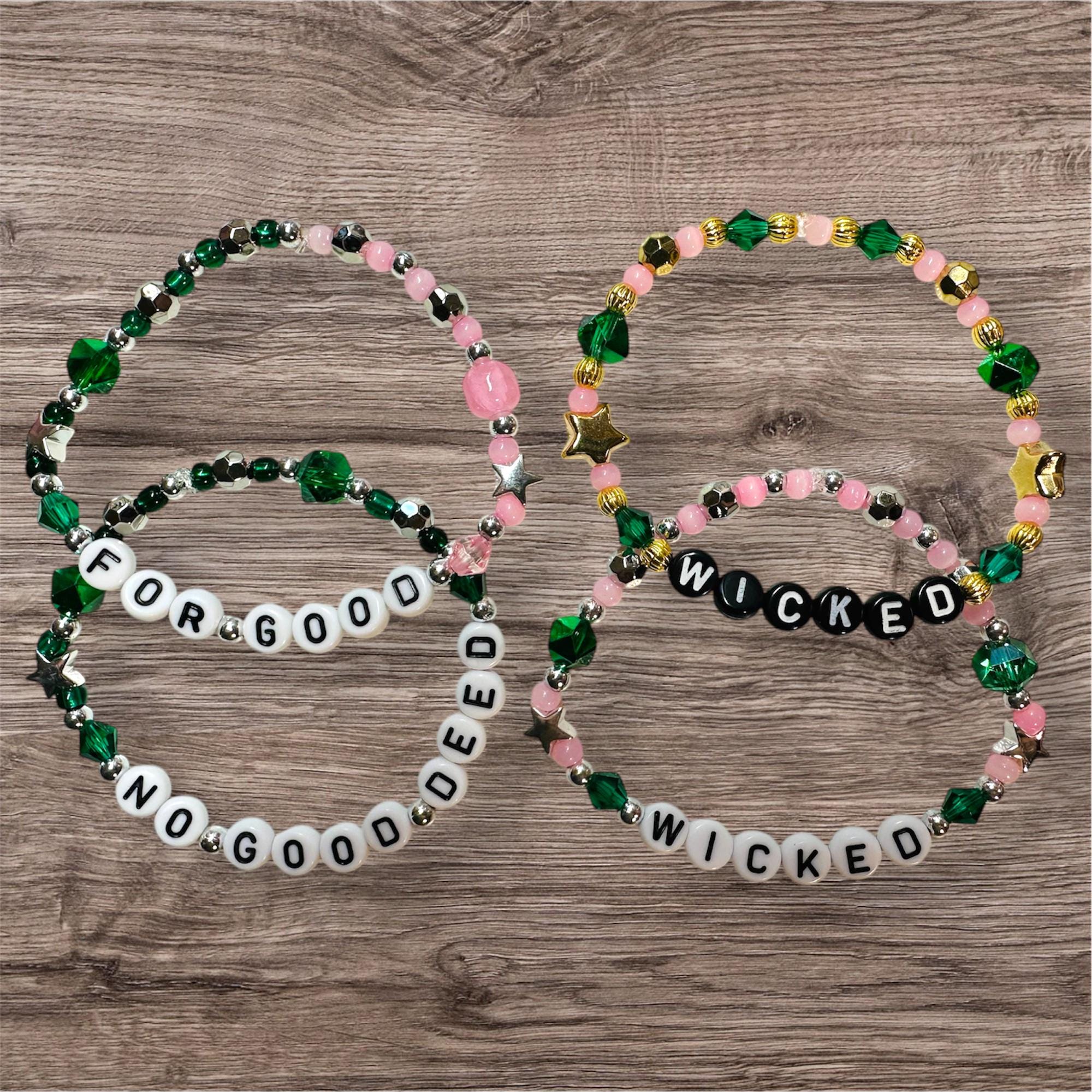 Wicked Inspired Beaded Bracelet: Personalized Sparkle Stack - Etsy