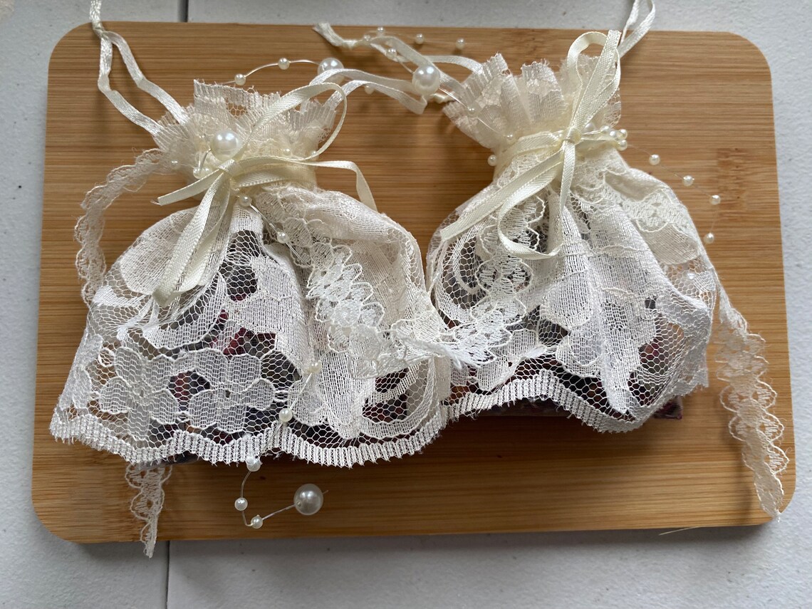 Shabby Chic Sachets, Sachets, Lace Lavender Rose Sachets, Drawer ...