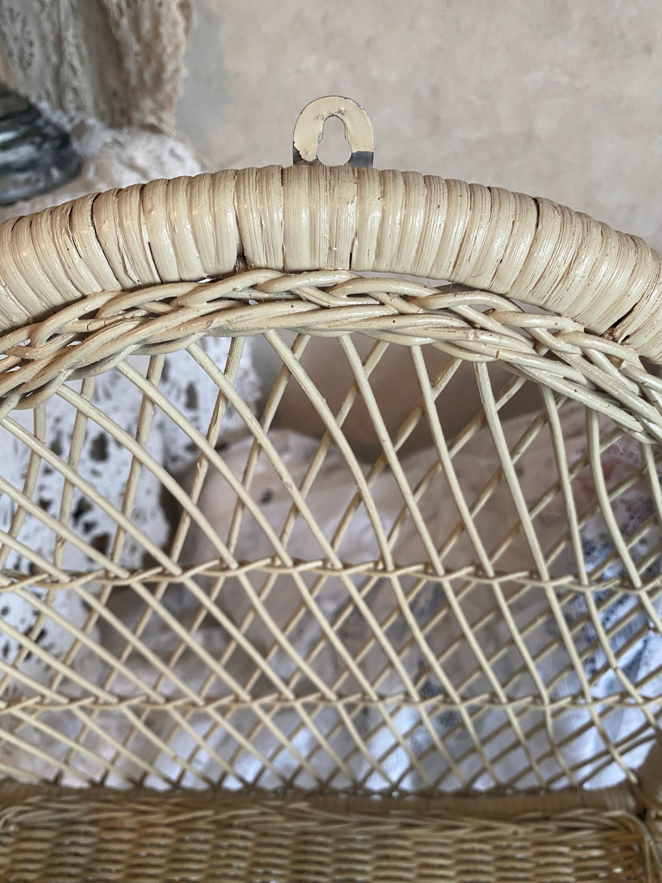 Vintage Wicker Shelves - Etsy