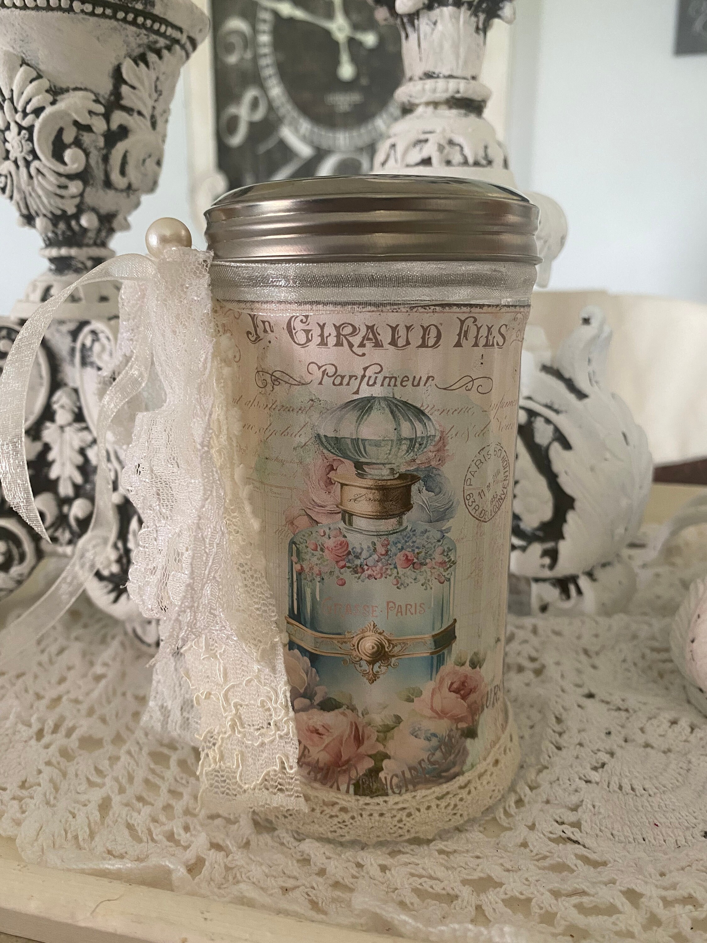 Shabby Chic Shabby Chic Decor French Perfume Shaker French - Etsy