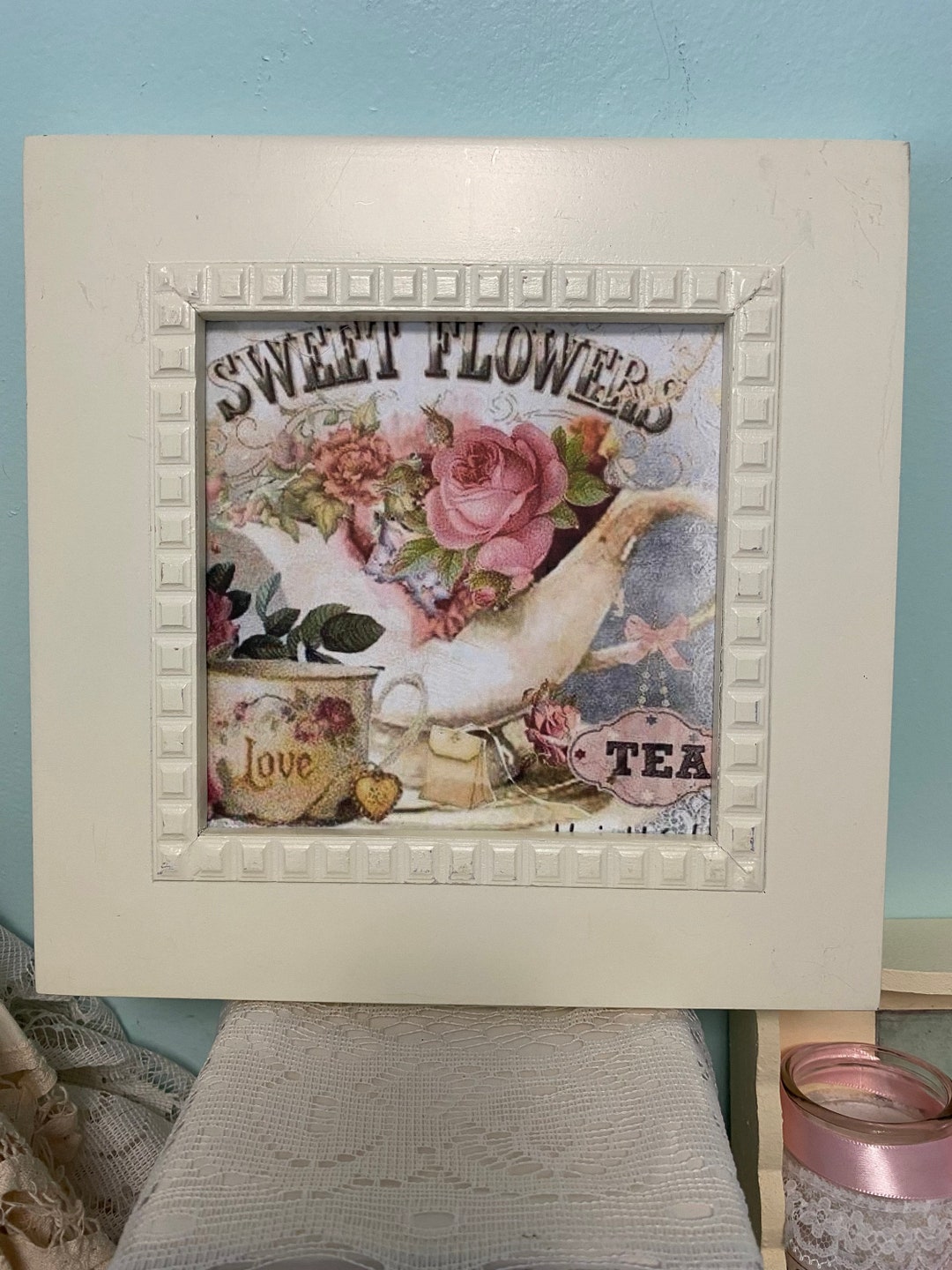 Shabby Chic Decor, Shabby Farmhouse Decor, Shabby French Decor, Wood ...