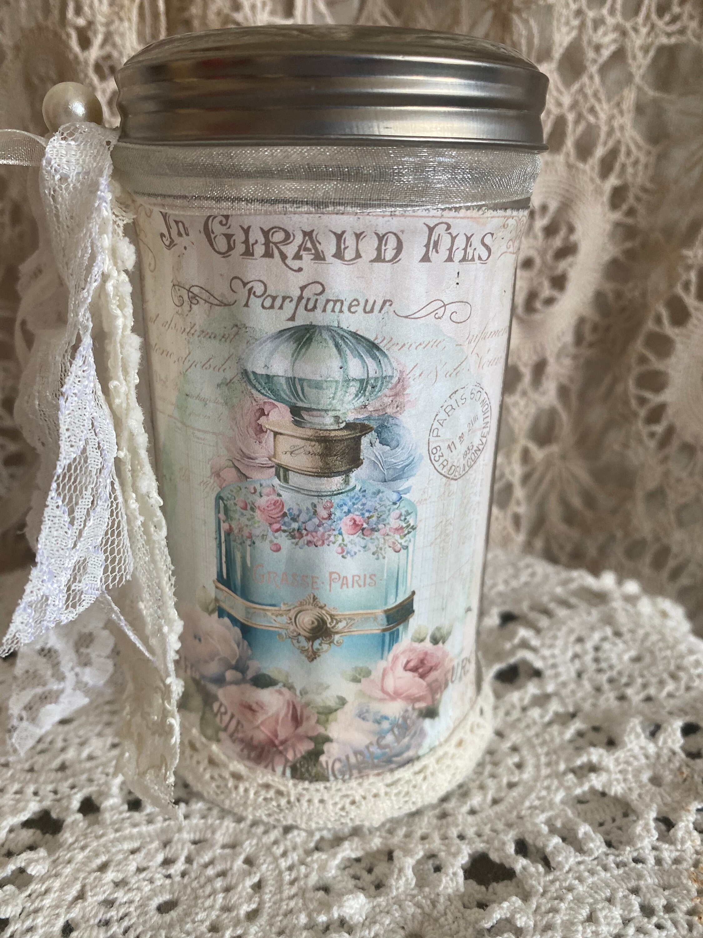 Shabby Chic Shabby Chic Decor French Perfume Shaker French - Etsy