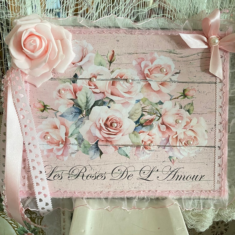 Shabby Chic Roses Decor - Etsy