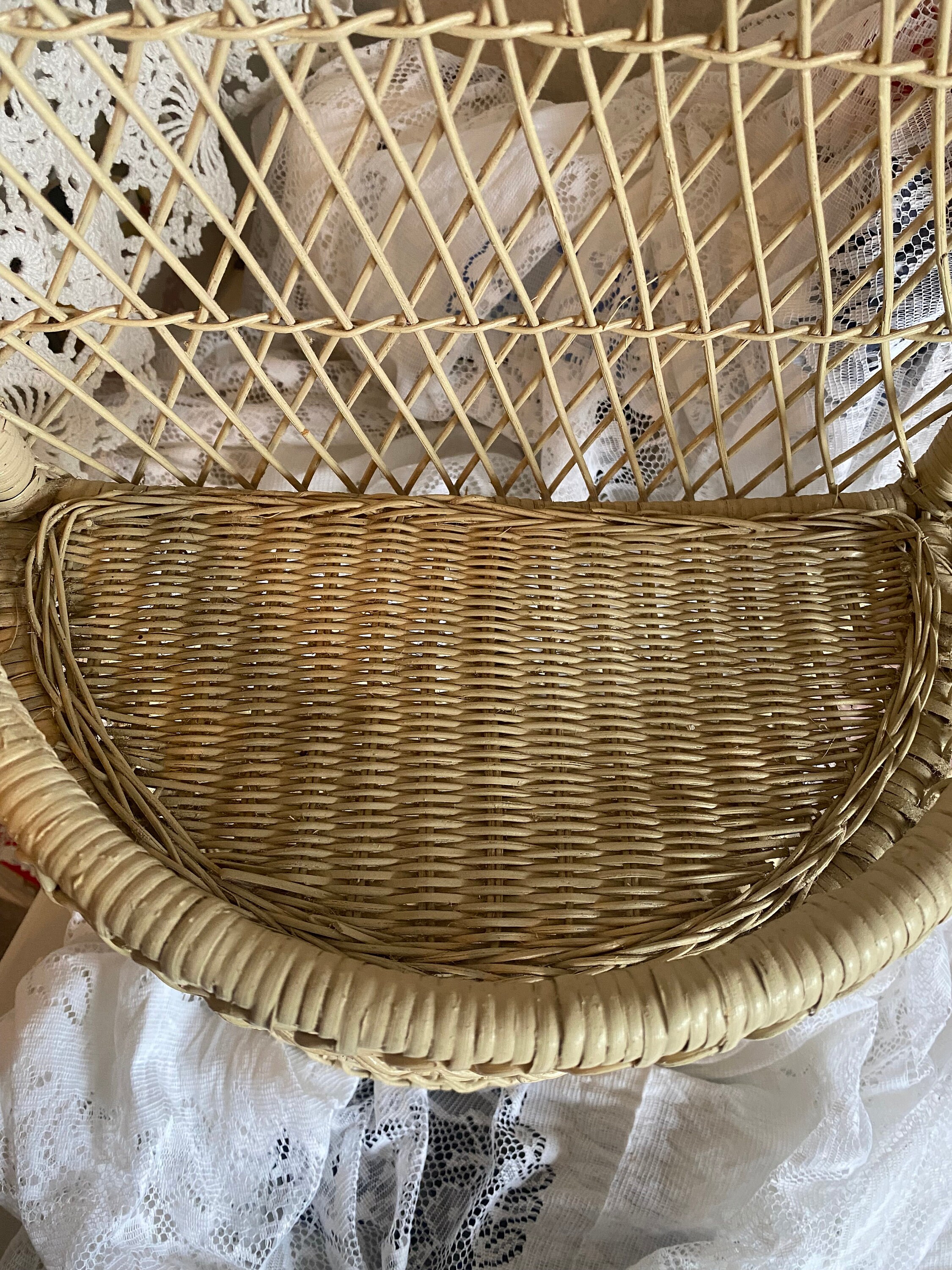Vintage Wicker Shelves - Etsy