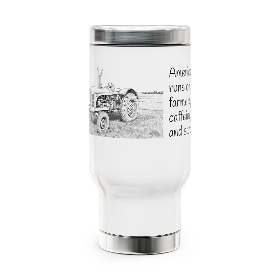Farmhouse Style Stainless Steel Travel Mug, 14oz | Perfect for Farmers ...