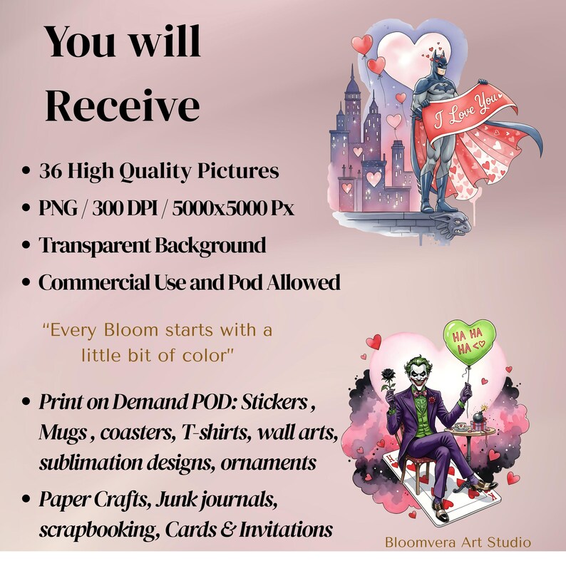 36 PNG Batman Valentine Clipart, Superhero Love PNG, Printable ...