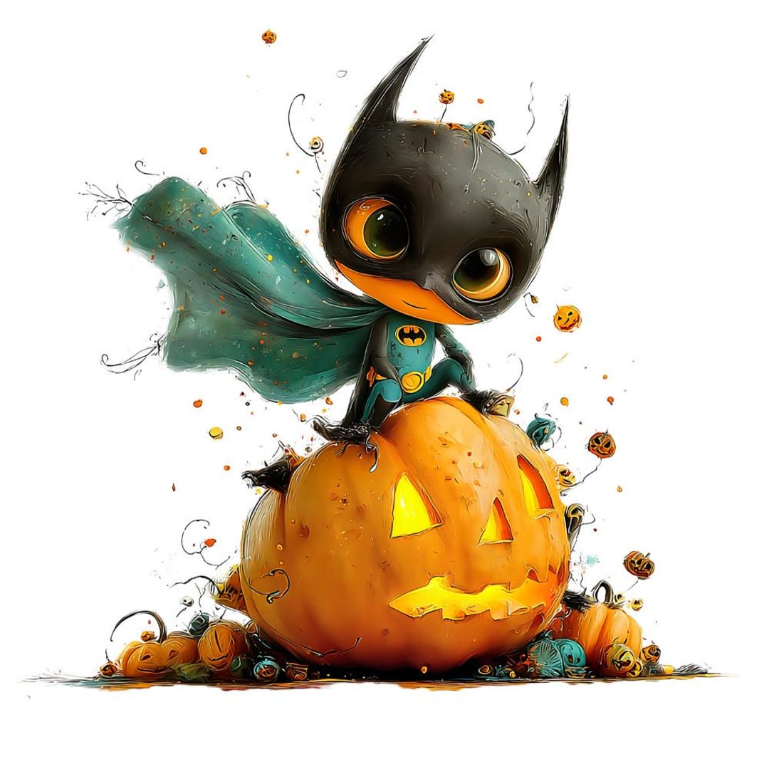 Superhero Halloween Clipart, Whimsical Watercolor Bundle, Nursery Decor ...