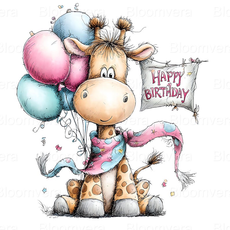 51 PNG Woodland Animals Clipart, Whimsical Birthdays | Digital Download ...
