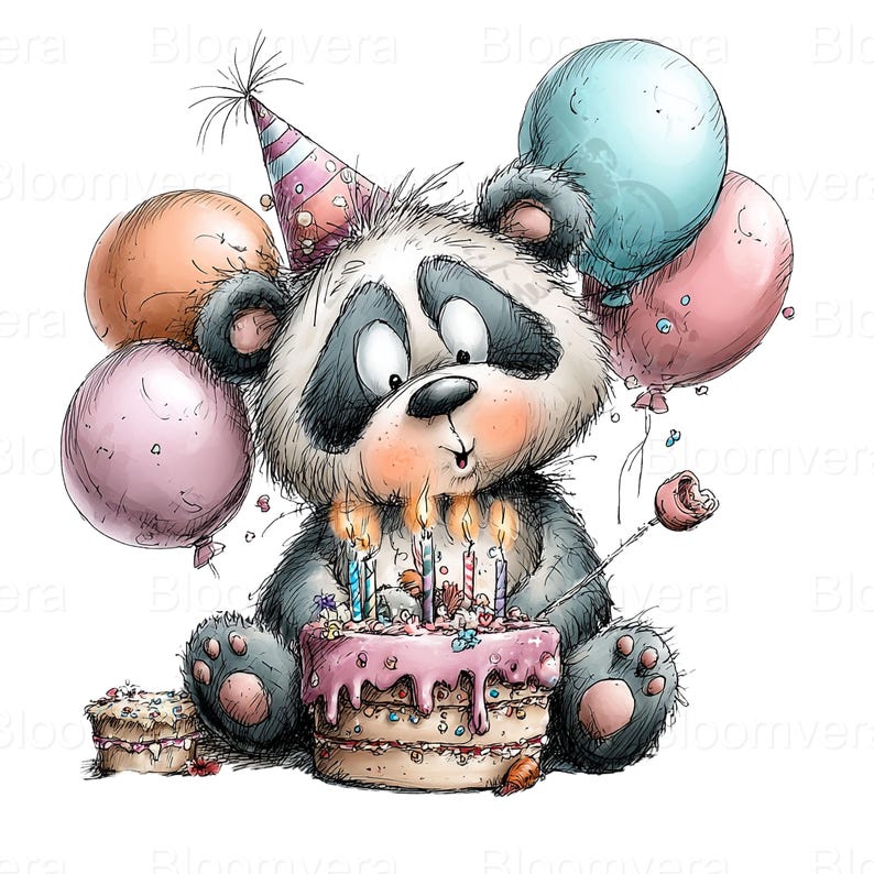51 PNG Woodland Animals Clipart, Whimsical Birthdays | Digital Download ...