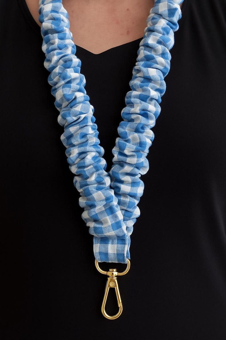 Cotton Stretchy Lanyards / Scrunchy Lanyard - Etsy