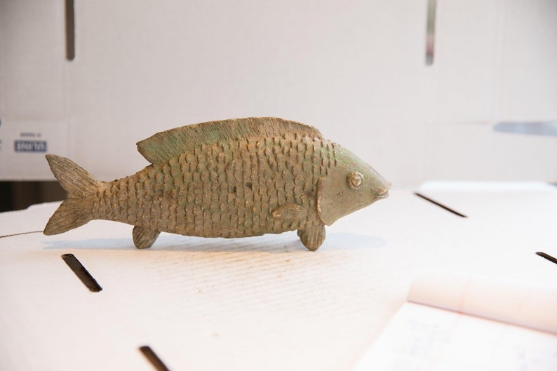 Vintage African Fish Sculpture - Etsy