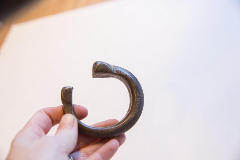 Antique African Bronze Snake Cuff Bracelet - Etsy