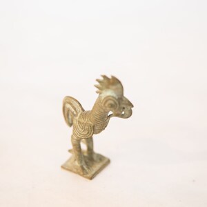 Vintage African Oxidized Bronze Rooster With Snake - Etsy