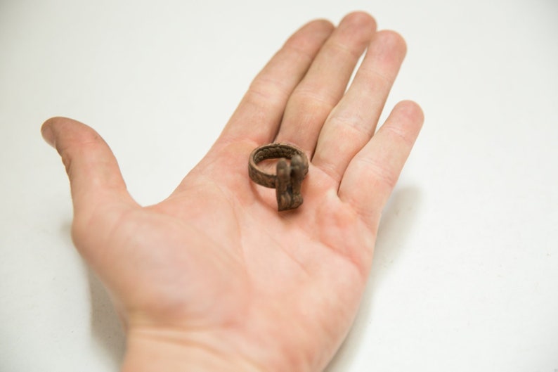 Vintage African Copper Two People Ring - Etsy