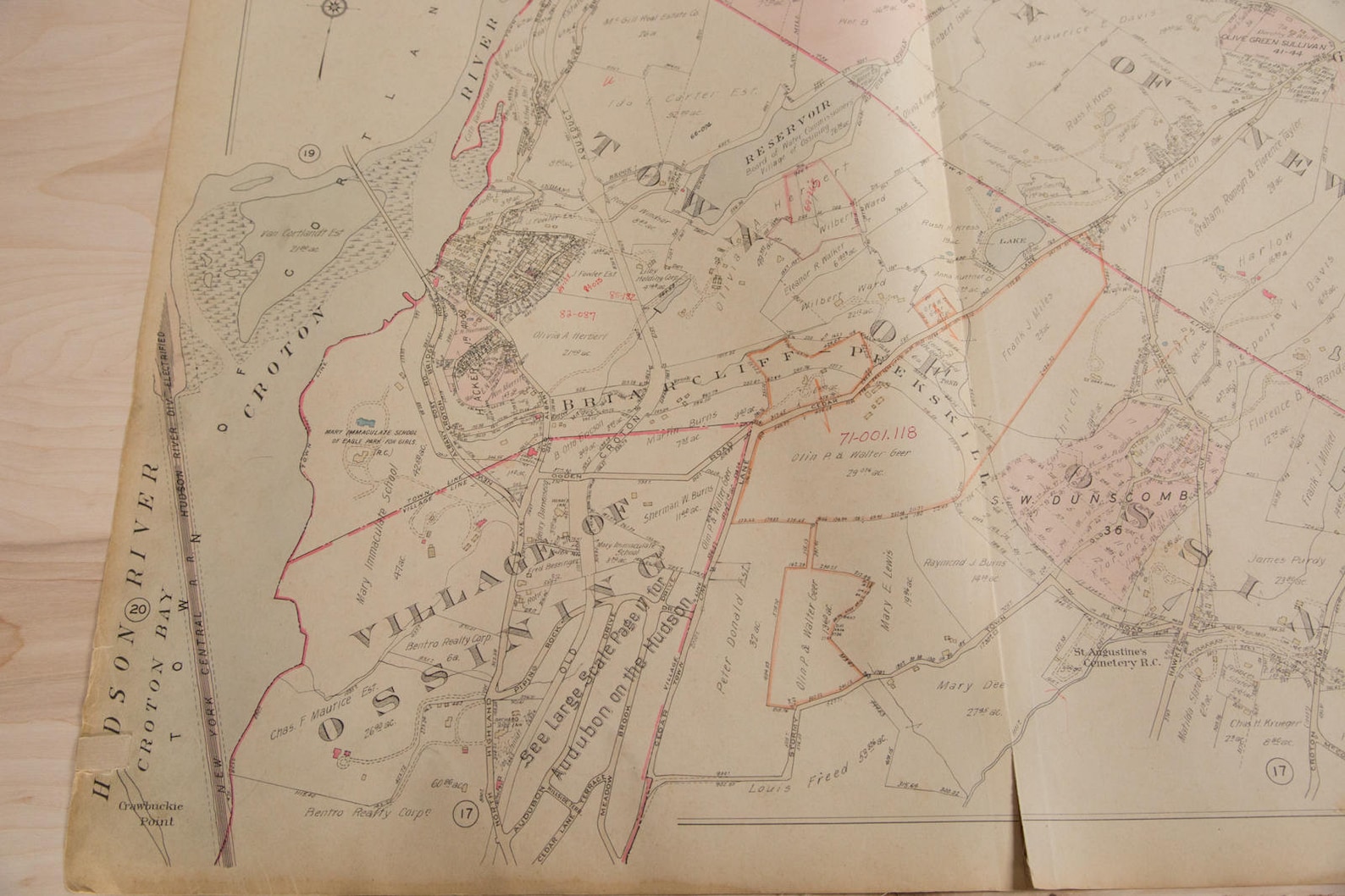 DISCOUNTED Vintage 1930s Hopkins Map of New Castle and Ossining NY - Etsy