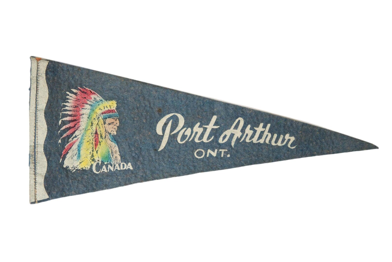 Vintage Port Arthur Canada Felt Flag - Etsy