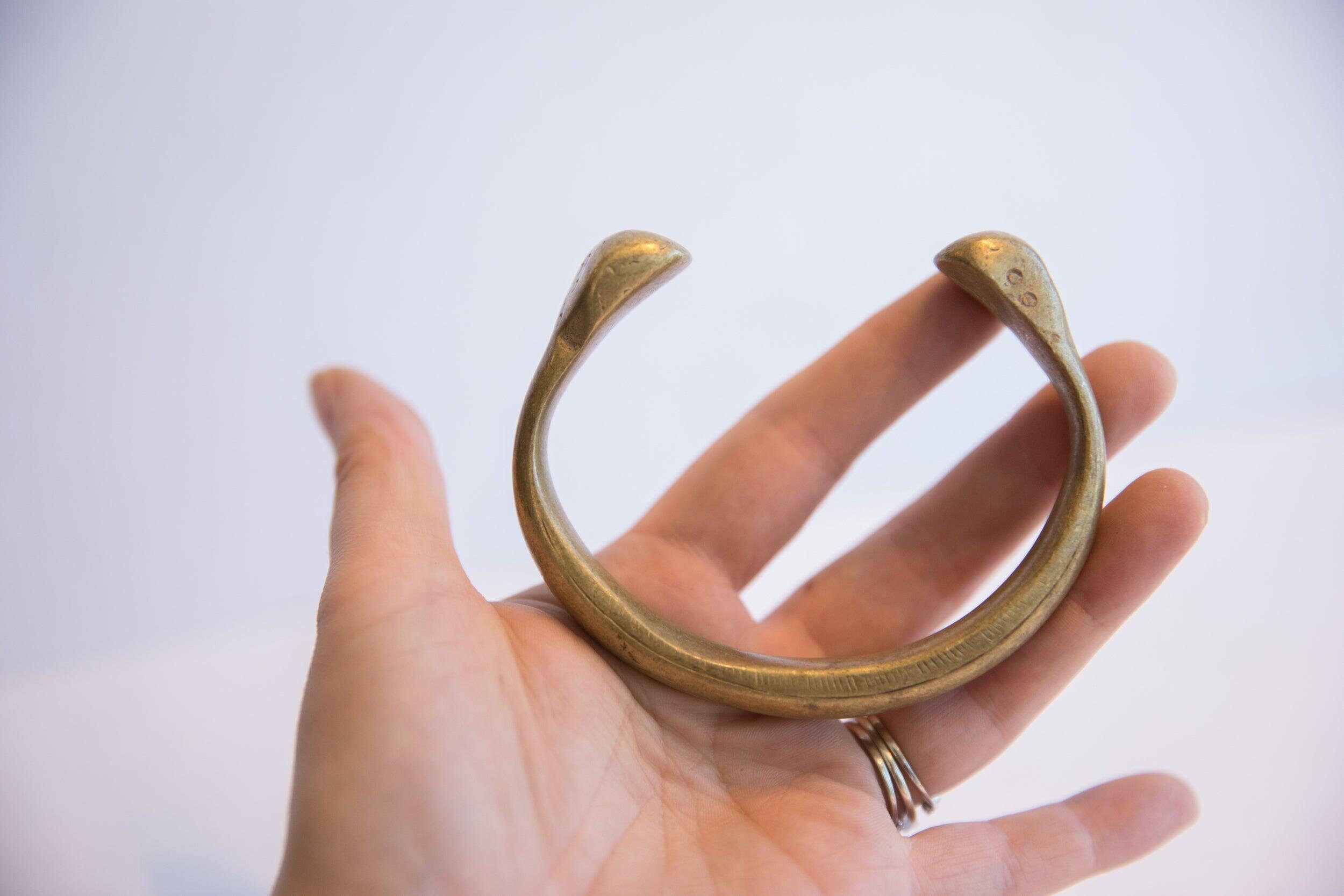 Antique African Bronze Snake Cuff Bracelet - Etsy