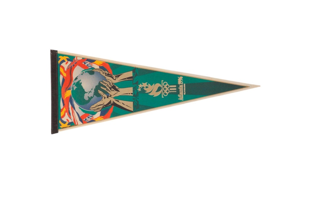 100th Olympics Atlanta 1996 Felt Flag Pennant - Etsy