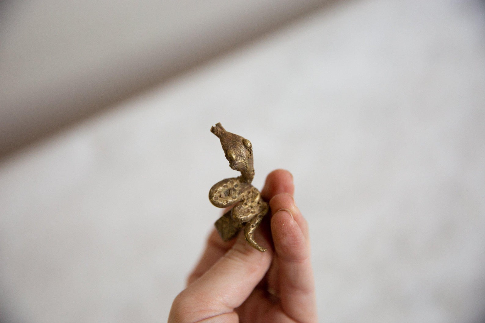 Vintage African Bronze Snake Ring - Etsy