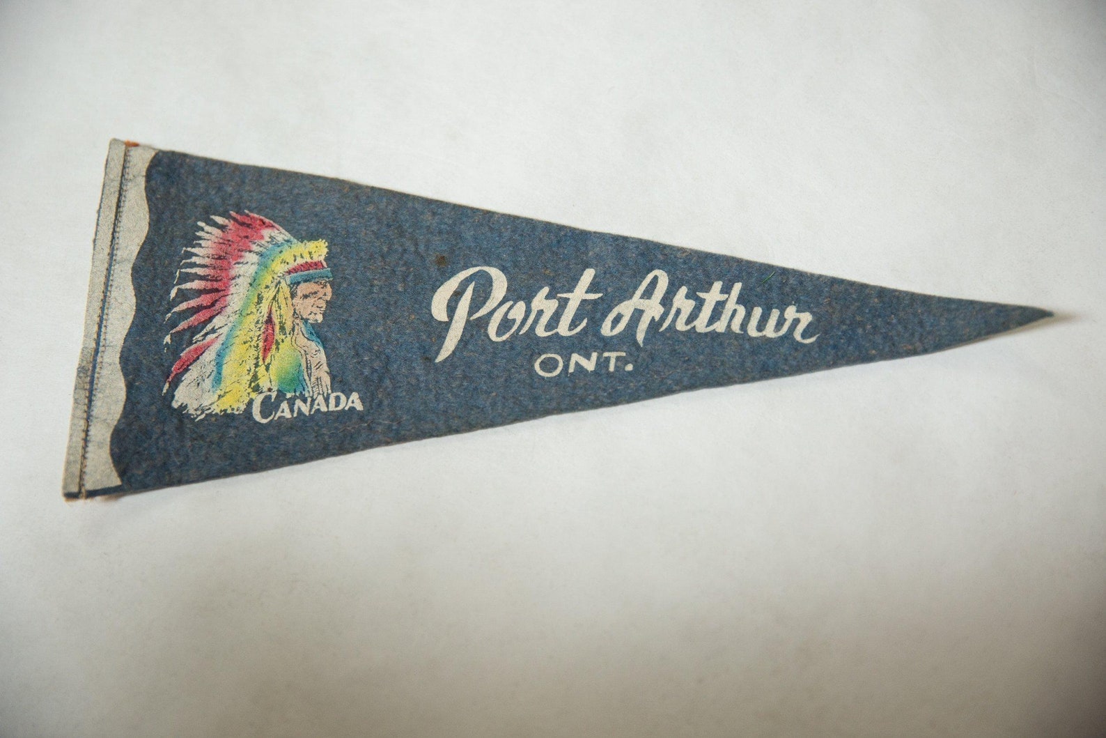 Vintage Port Arthur Canada Felt Flag - Etsy