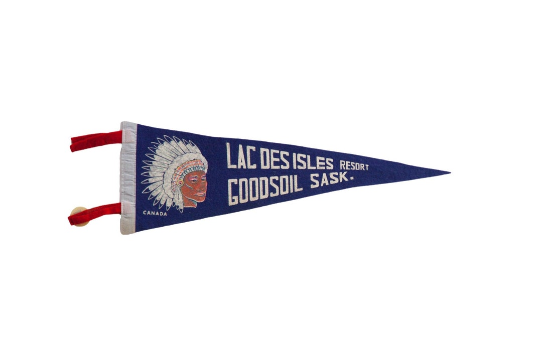 Vintage Lac Des Isles Resort Goodsoil Saskatchewan Canada Felt Flag ...