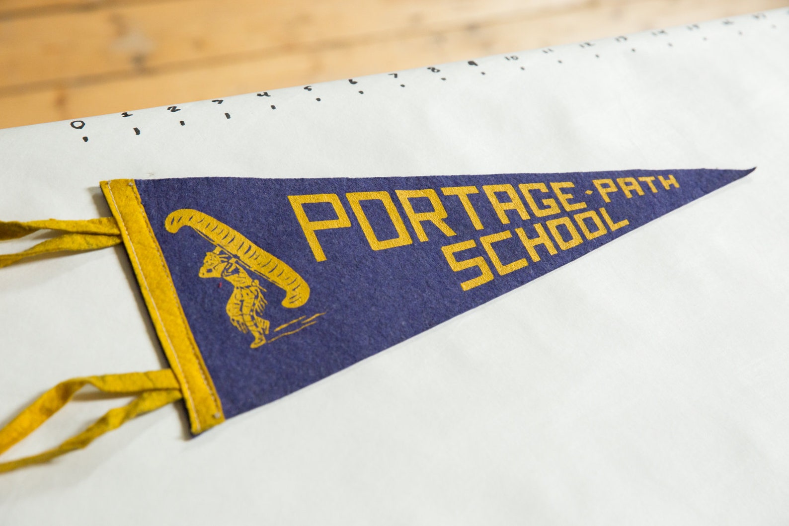 Vintage Portage Path School Felt Flag Pennant - Etsy