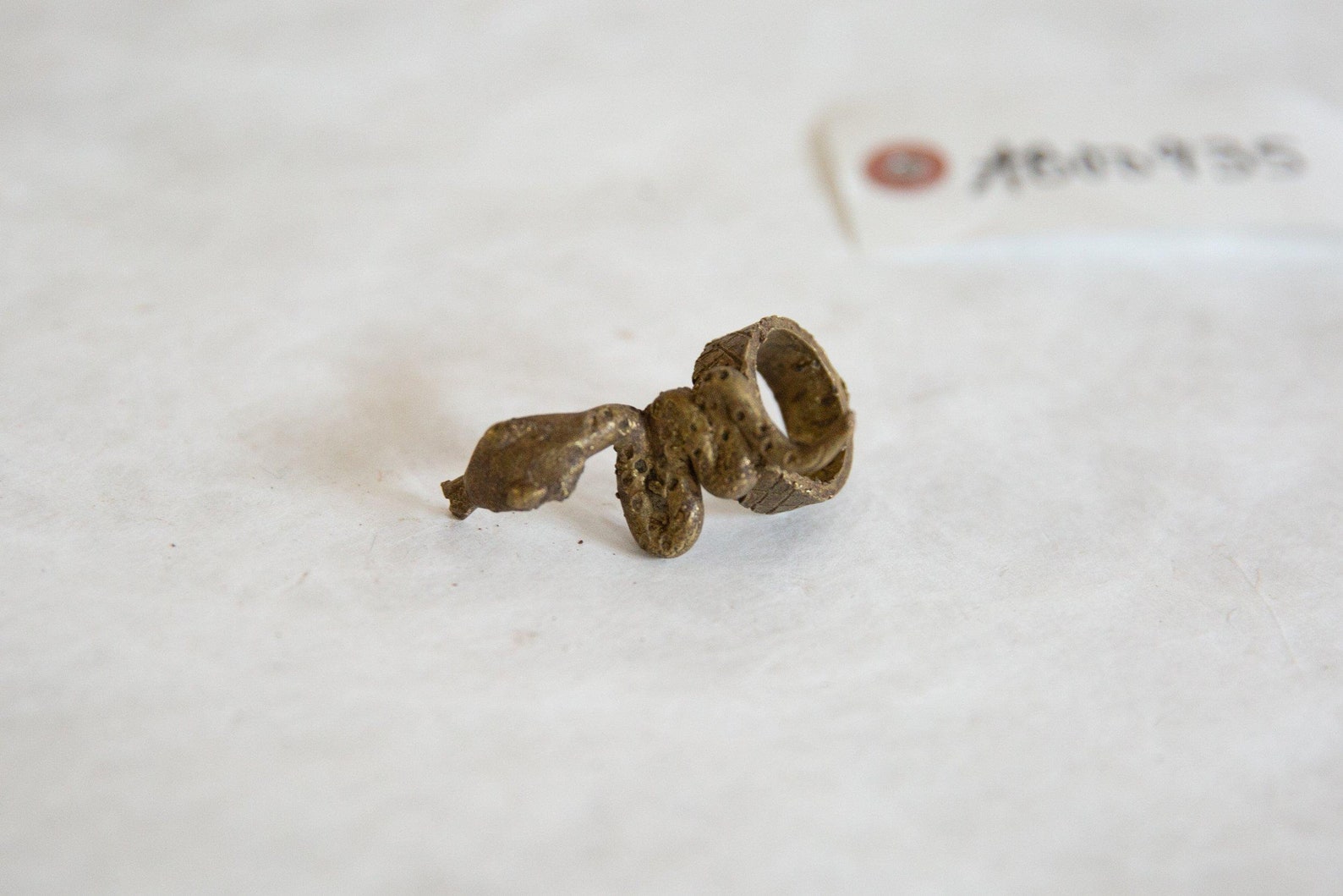 Vintage African Bronze Snake Ring - Etsy