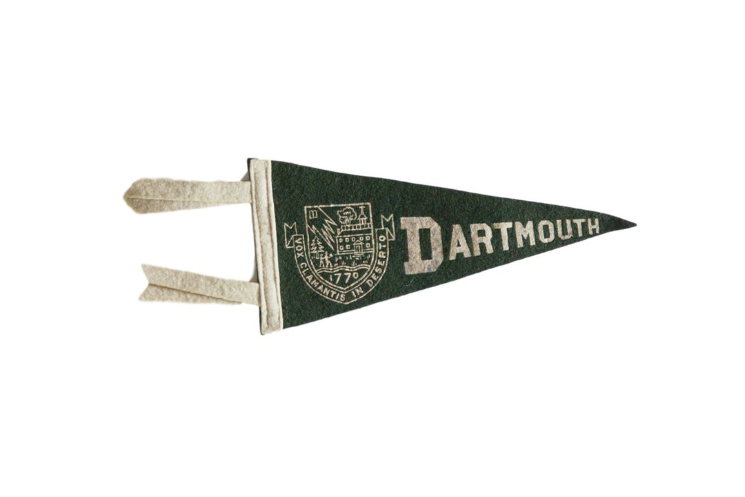 Vintage Dartmouth Felt Flag Pennant - Etsy