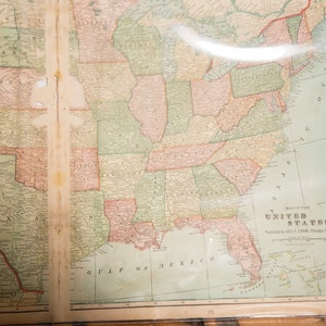 Cram's 1907 Map of United States of America - Etsy