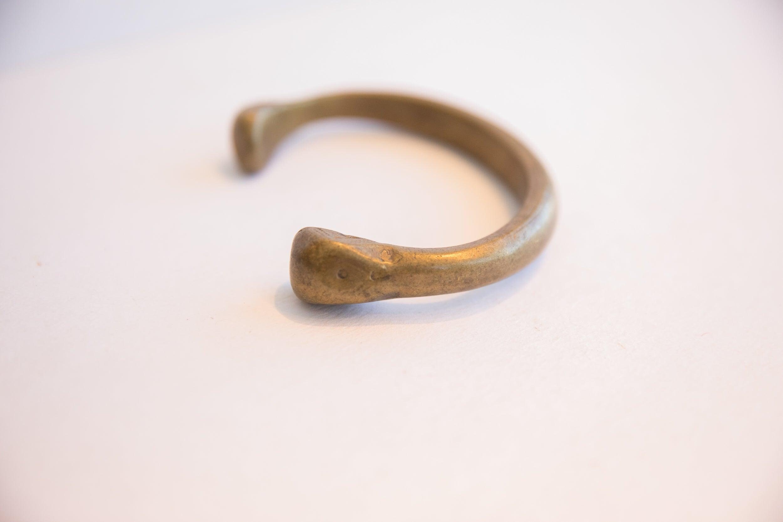 Antique African Bronze Snake Cuff Bracelet - Etsy