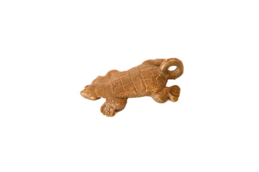 Vintage African Bronze Turtle Hatchling Pendant - Etsy
