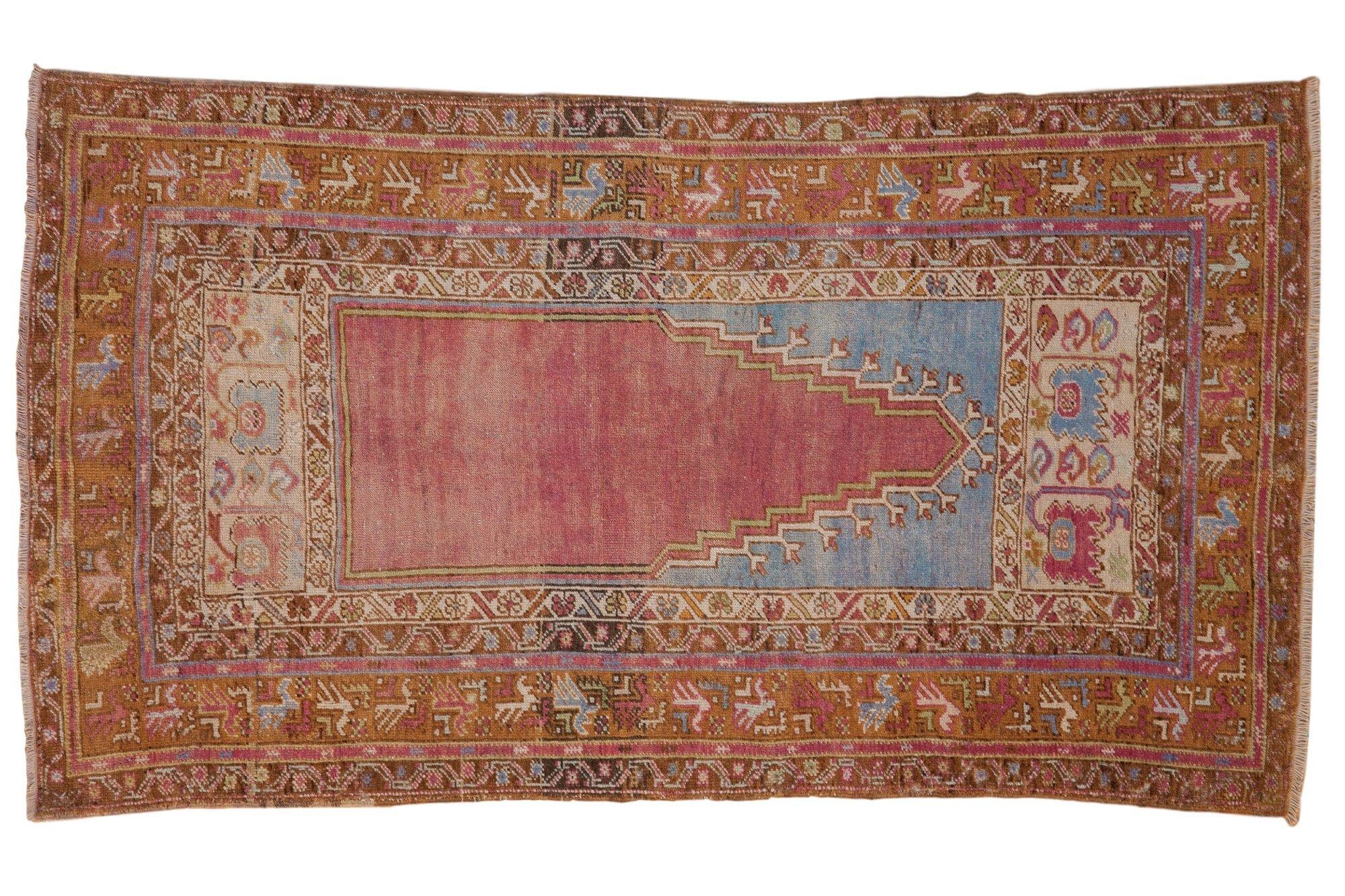 3.5x6 Vintage Distressed Oushak Rug | Etsy