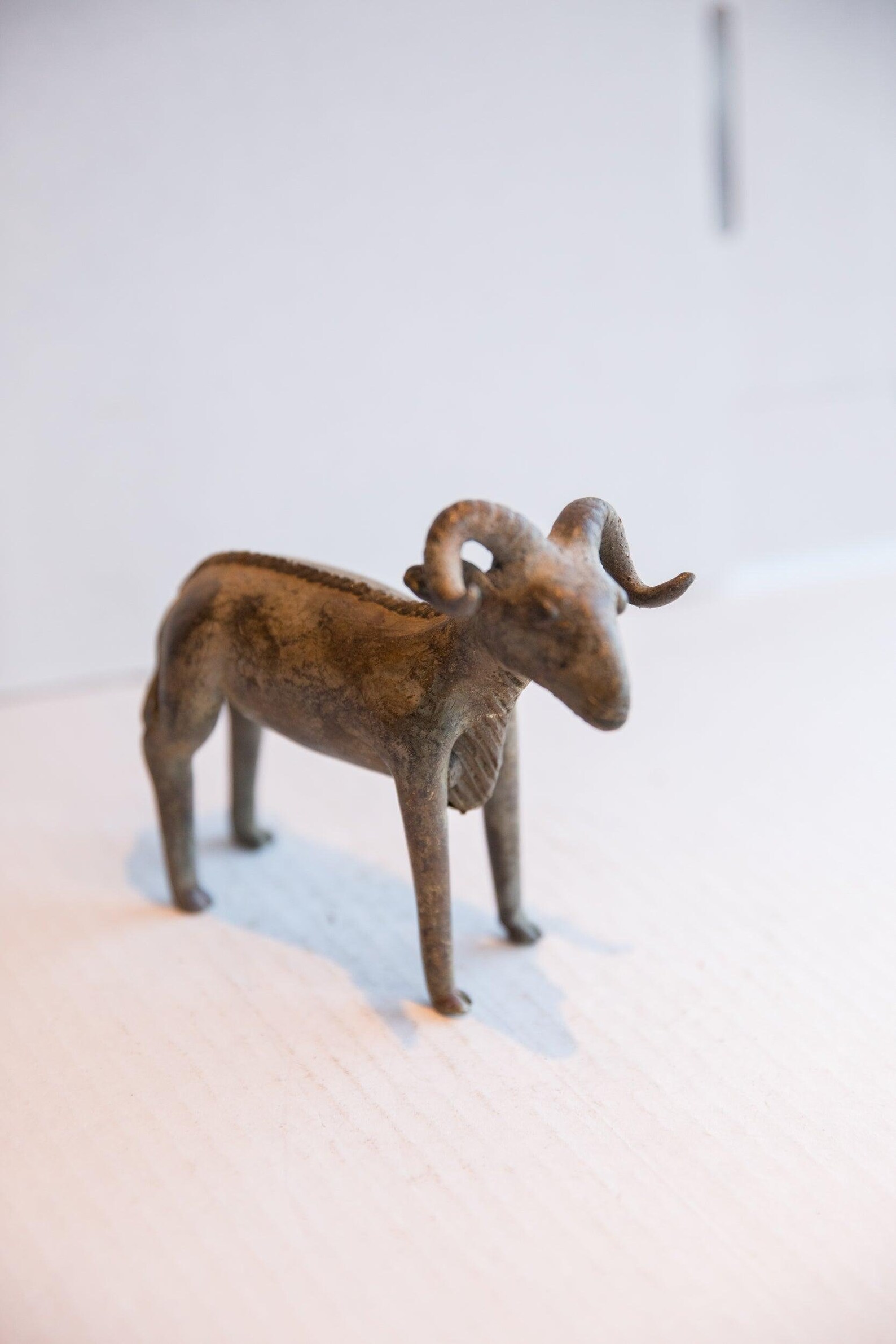 Vintage African Ram Sculpture - Etsy