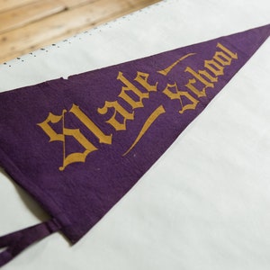 Antique Slade School Felt Flag Pennant - Etsy
