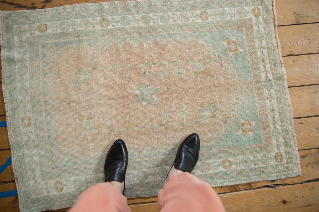 3x4 Vintage Distressed Oushak Square Rug - Etsy Canada