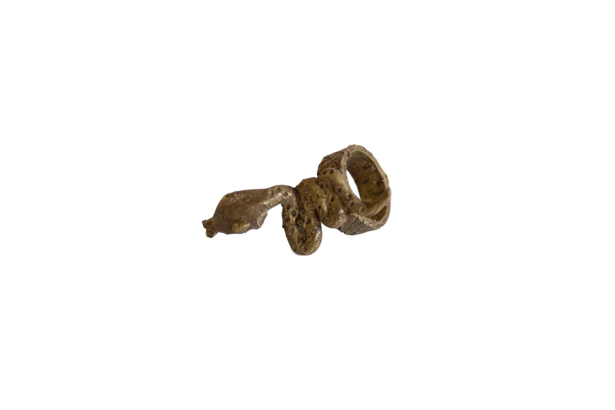 Vintage African Bronze Snake Ring - Etsy