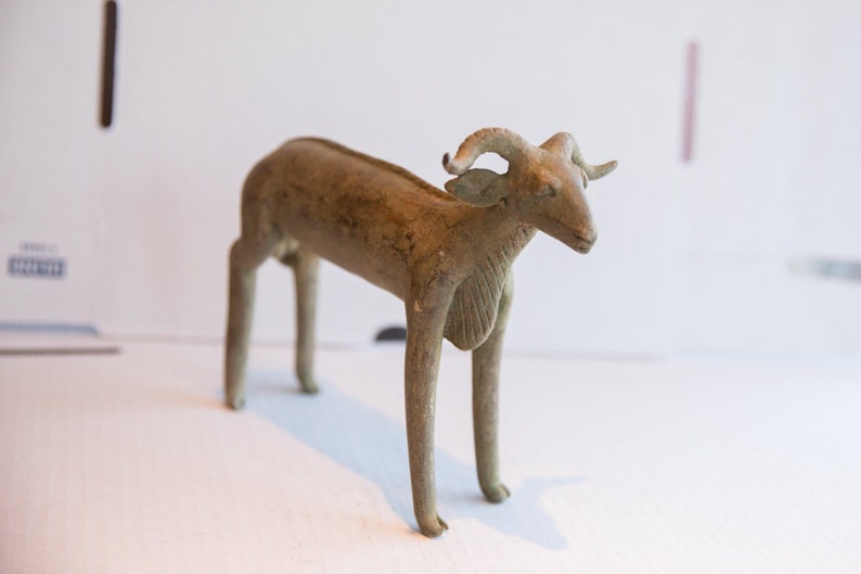 Vintage African Ram Sculpture - Etsy