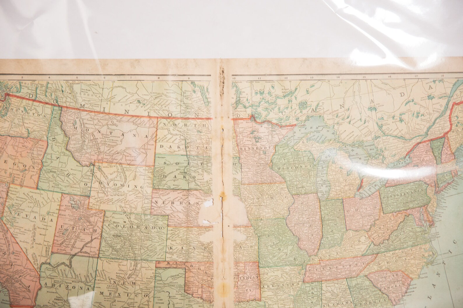 Cram's 1907 Map of United States of America - Etsy