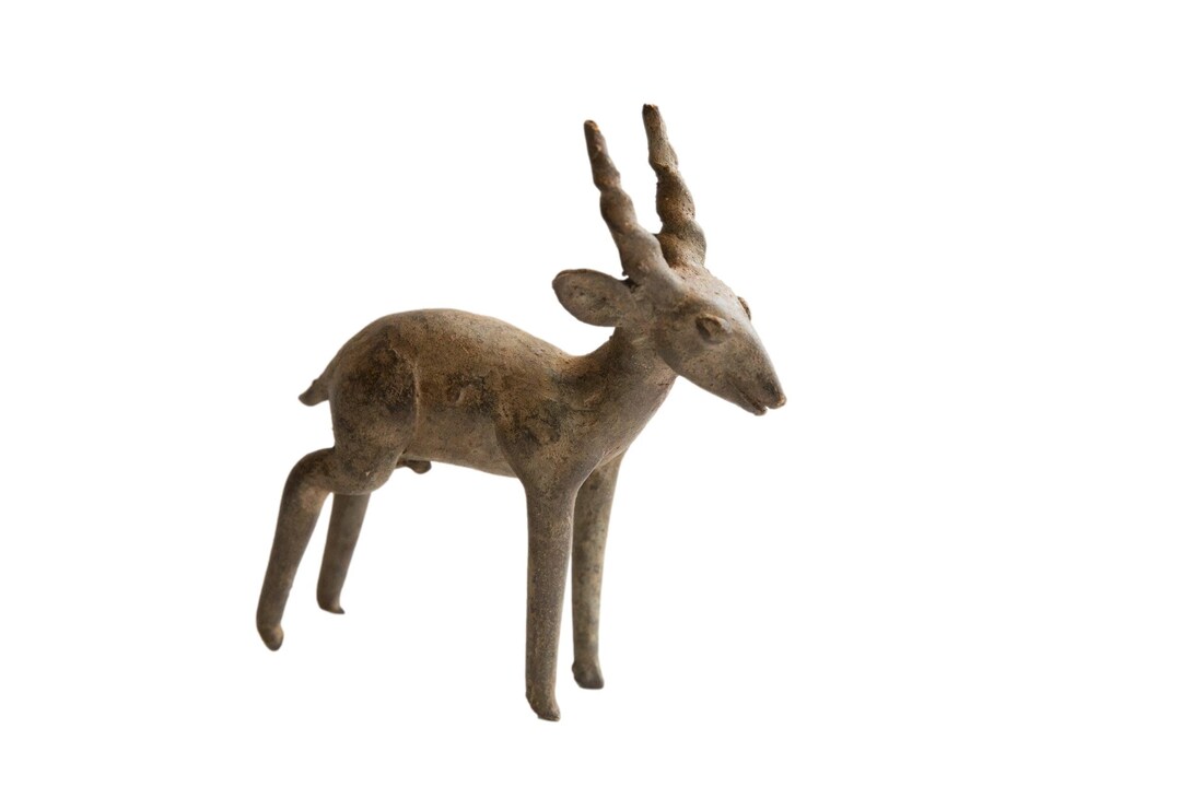 Vintage African Antelope Sculpture - Etsy